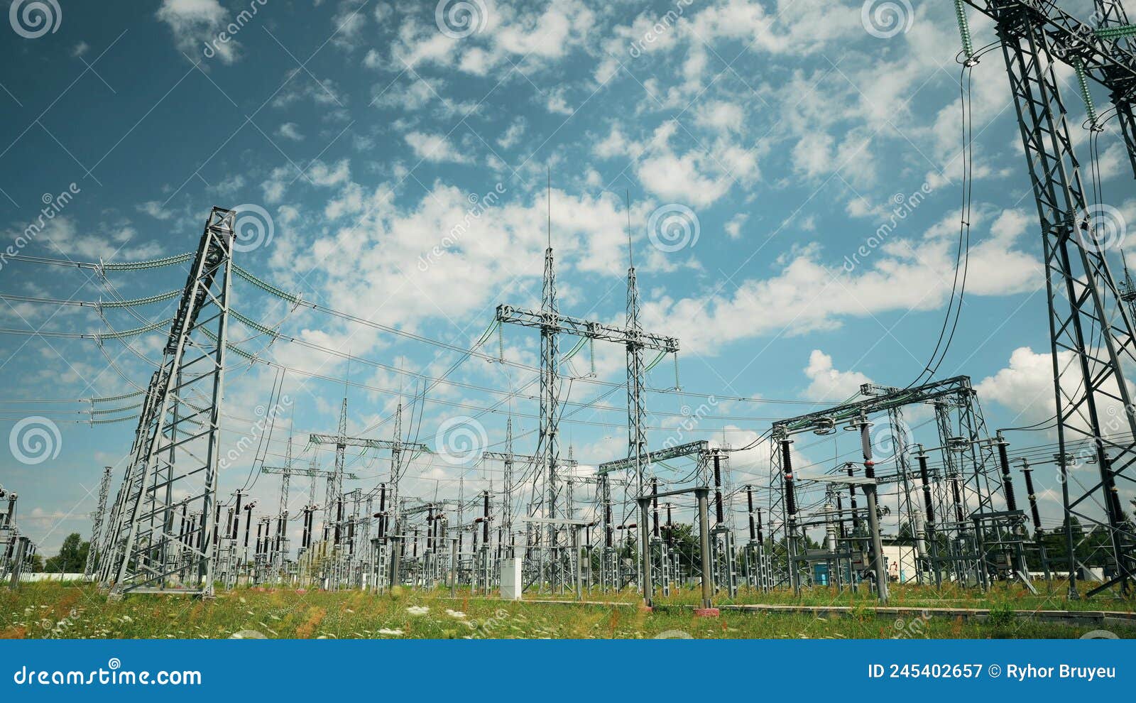 Transformers And High Voltage Substation Stock Photo | CartoonDealer ...