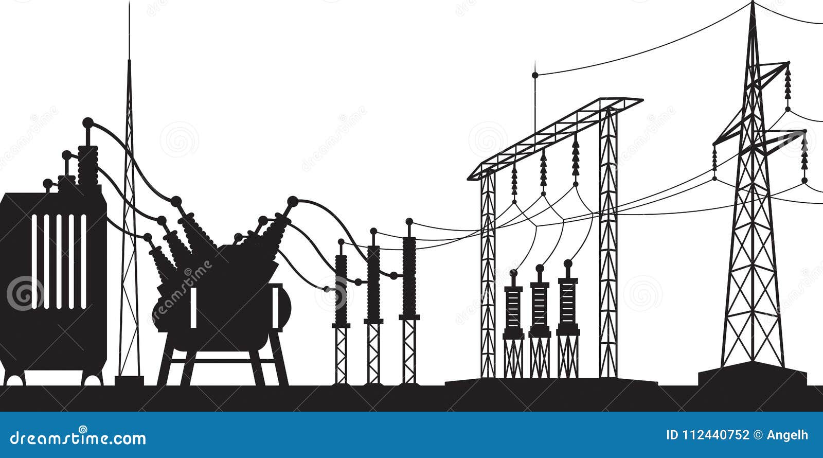 Substation Stock Illustrations – 2,480 Substation Stock Illustrations ...