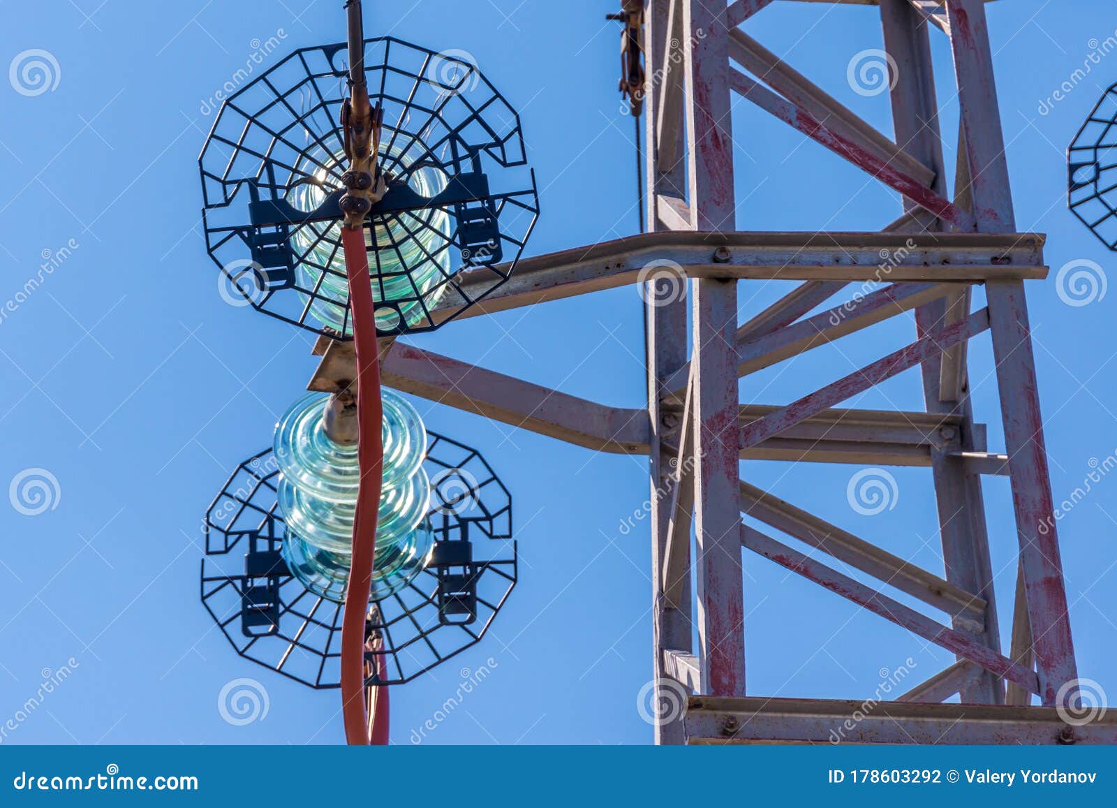 Power Grid Thunder Protection Ring Stock Photo - Image of grid ...