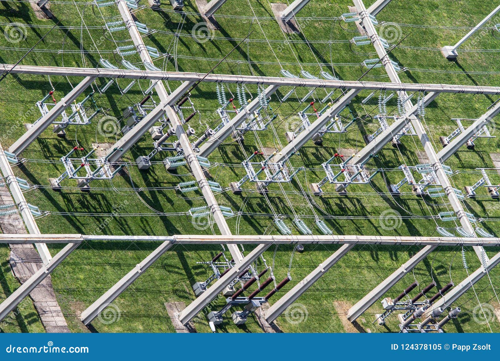 Power Grid Seen From The Mountains In Apuane Alps Regional Park ...