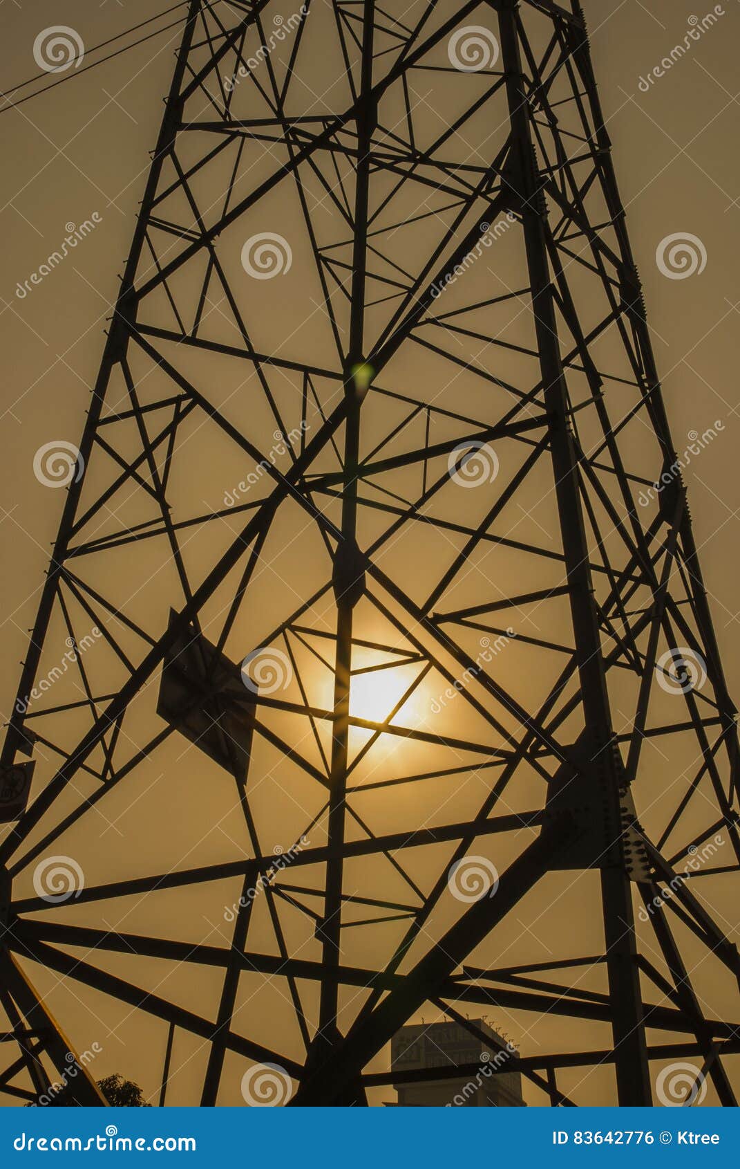 Power grid tower editorial photo. Image of high, framework - 83642776