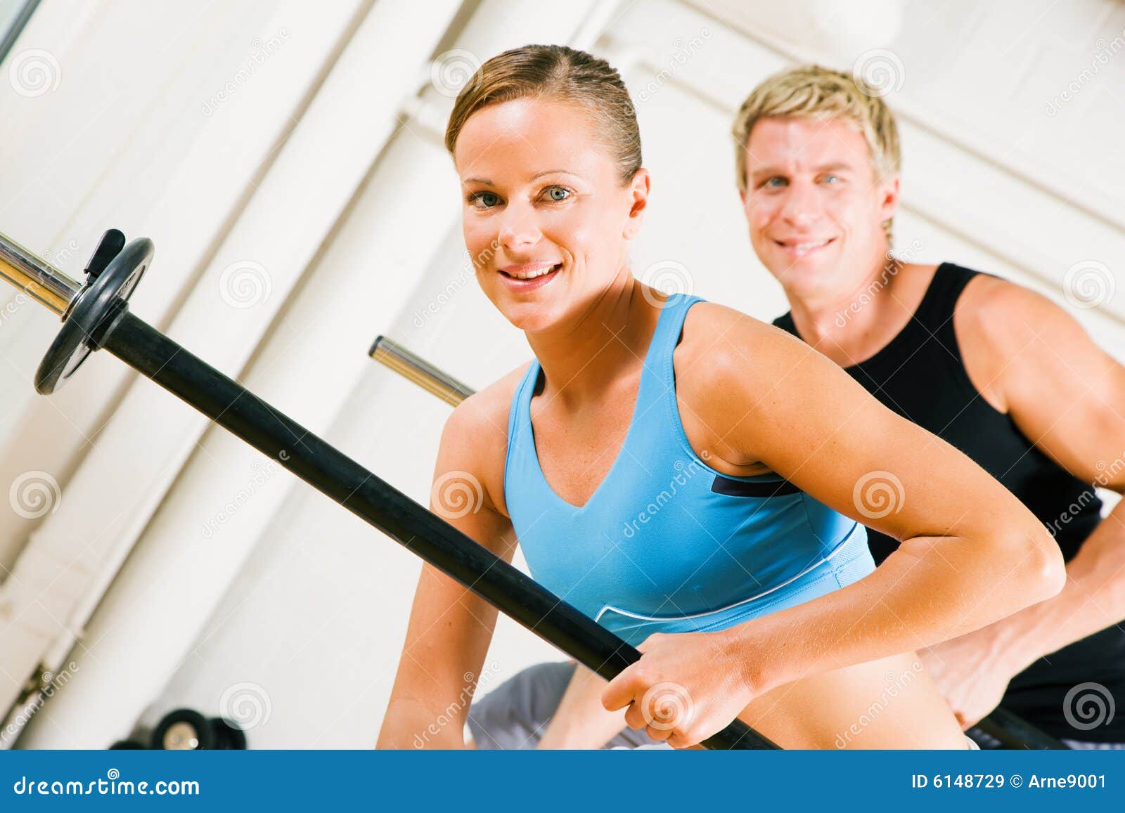 Power Gymnastics with Barbells Stock Image - Image of fitness, happy ...