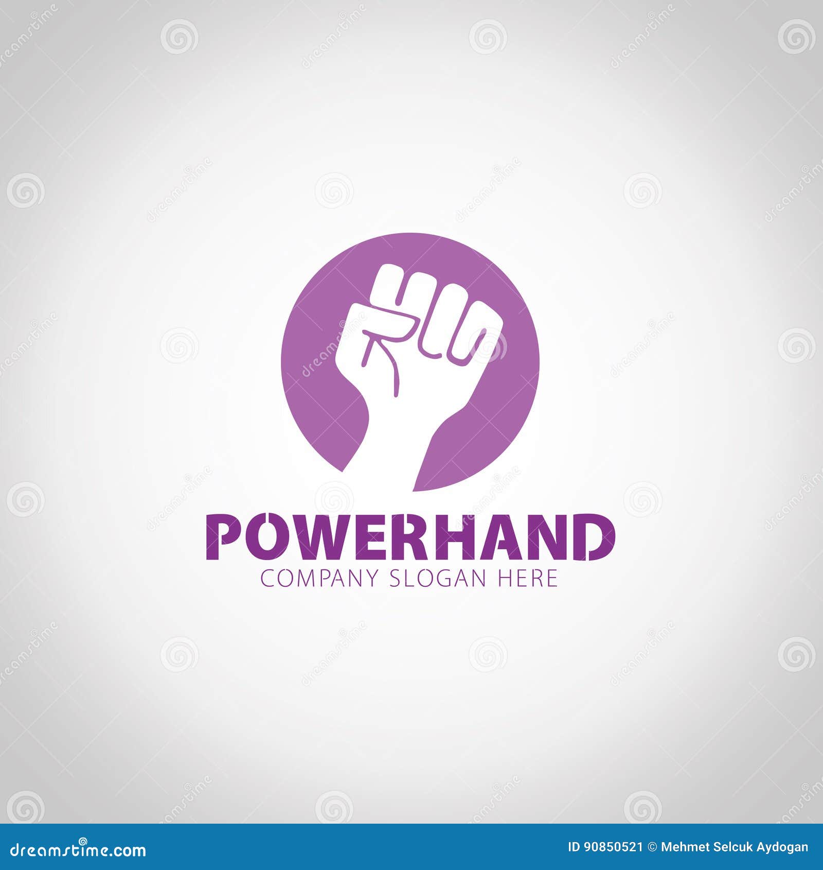 Power Hand Logo stock illustration. Illustration of gardener - 90850521
