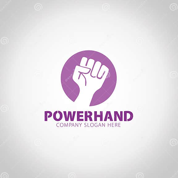 Power Hand Logo stock illustration. Illustration of gardener - 90850521