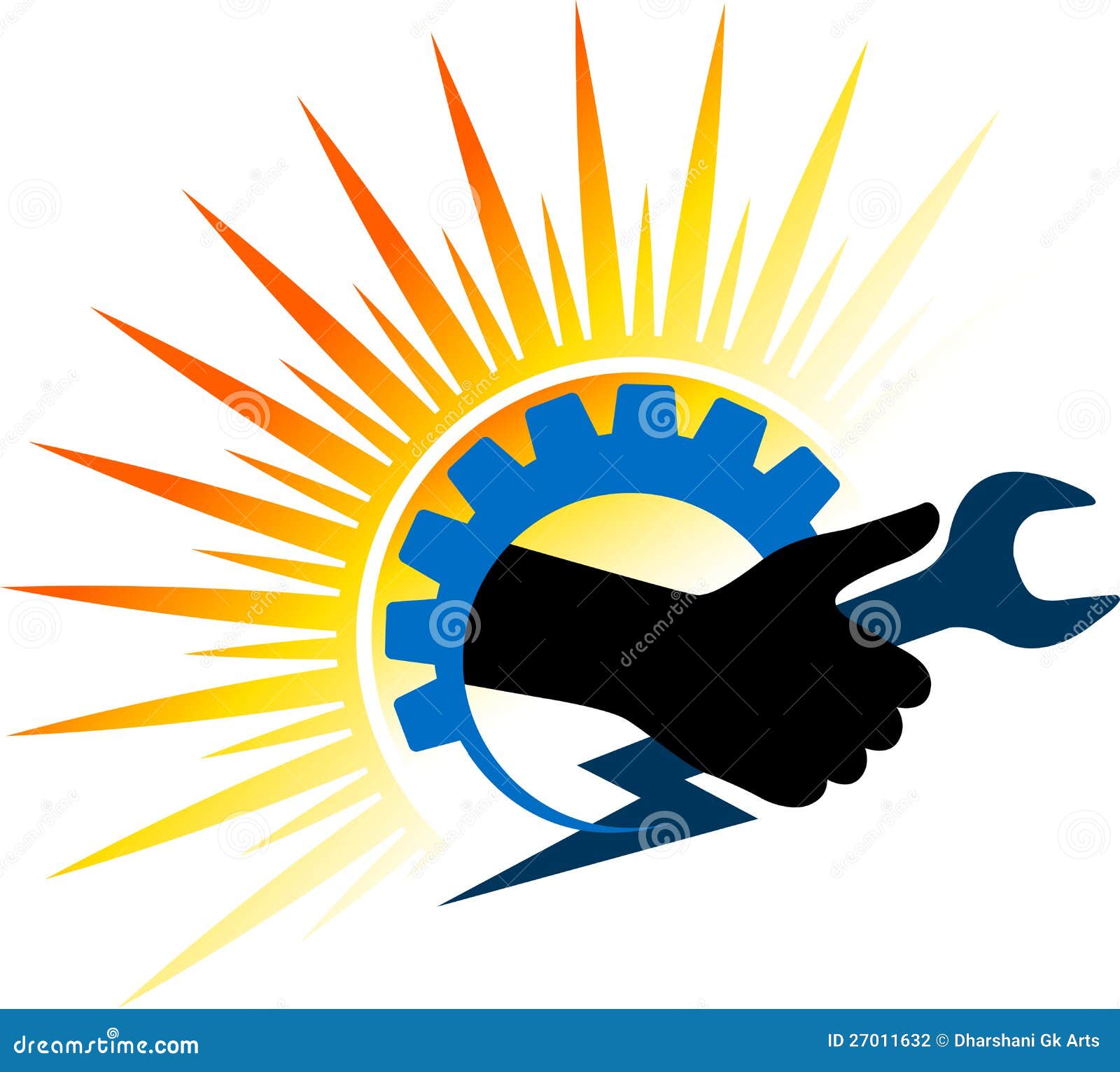 Power hand tool stock vector. Illustration of emblem - 27011632