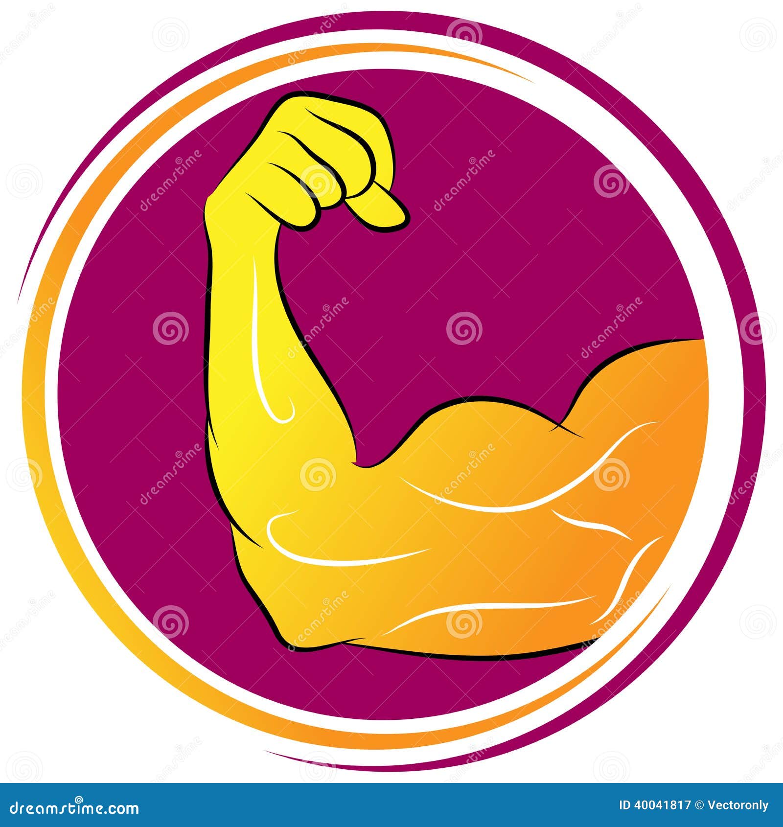 Power hand stock vector. Illustration of logo, draw, drawing - 40041817