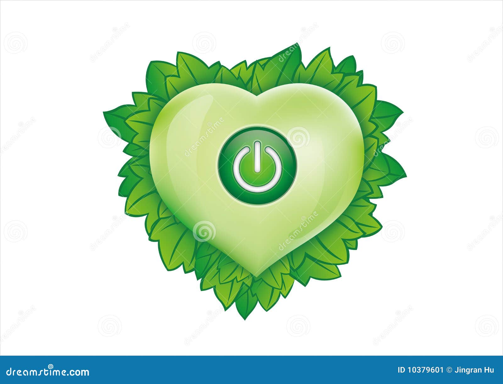 Power and heart stock vector. Illustration of label, symbol - 10379601