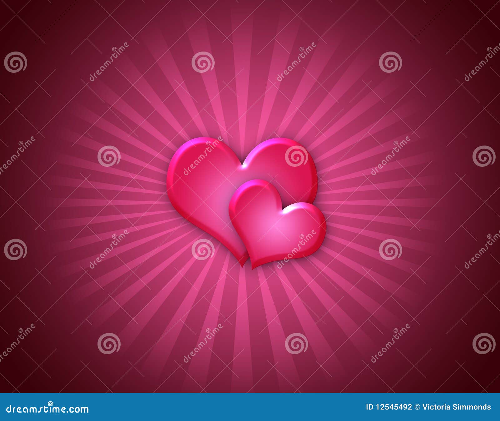 Power hearts stock illustration. Illustration of valentines - 12545492