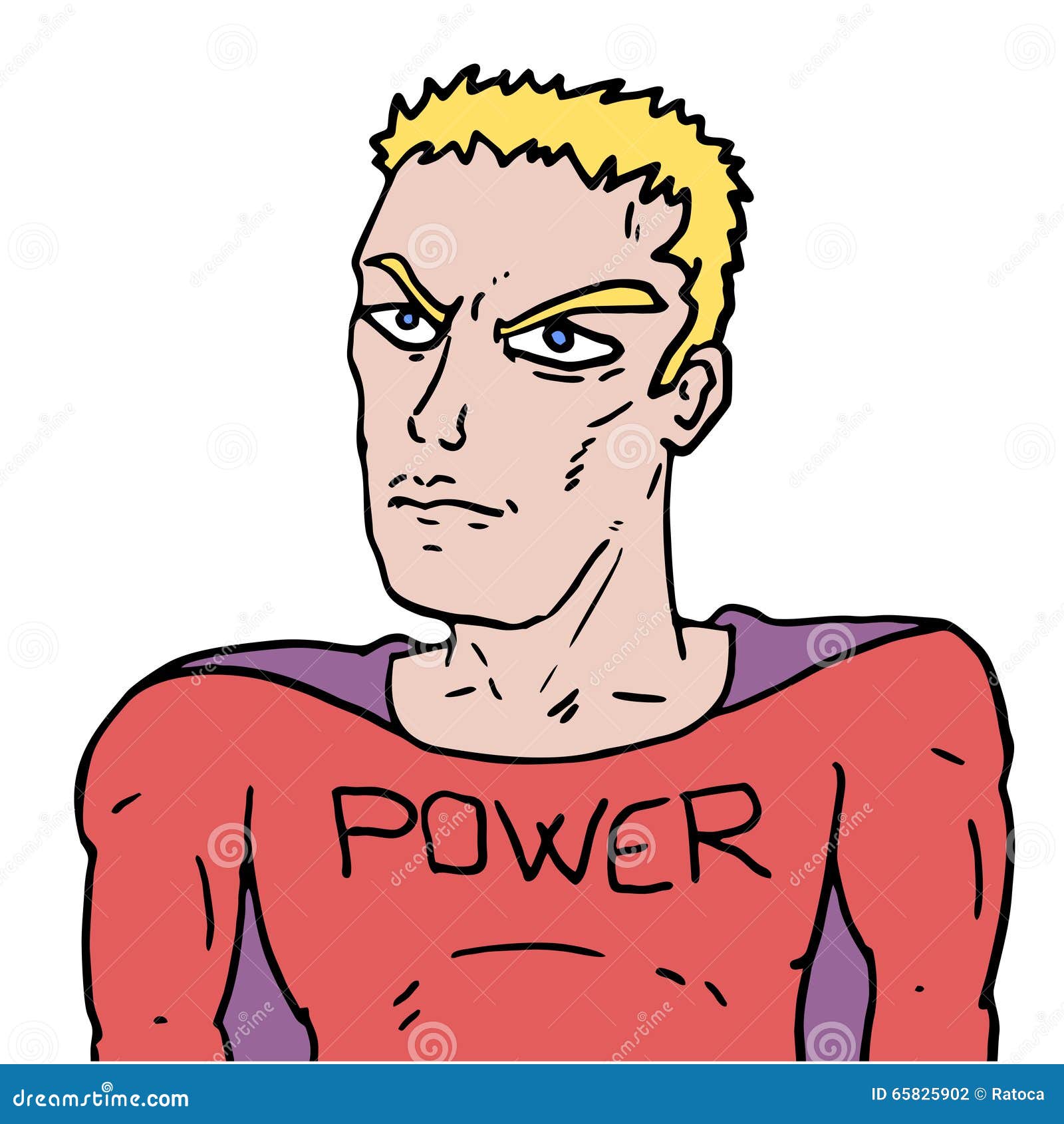 Power hero stock vector. Illustration of power, posing - 65825902