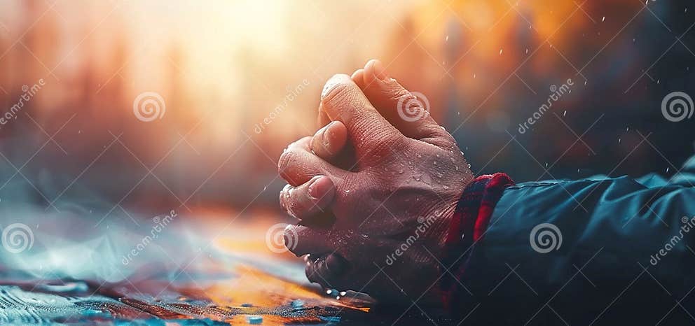 Power of Hope or Love and Devotion. Namaste or Namaskar Hands Gesture ...