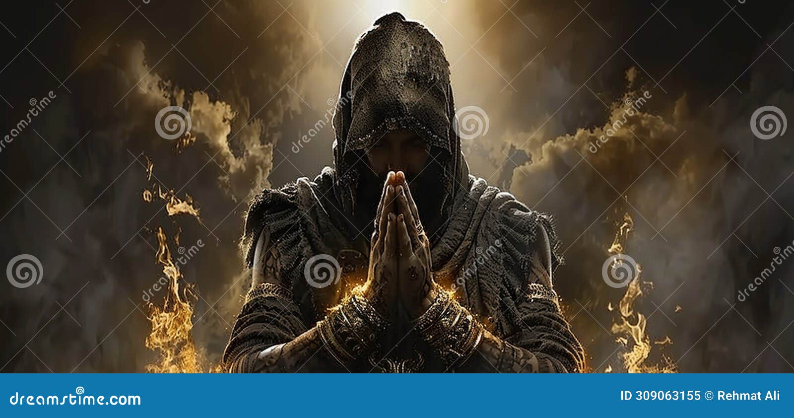 Power of Hope or Love and Devotion. Namaste or Namaskar Hands Gesture ...