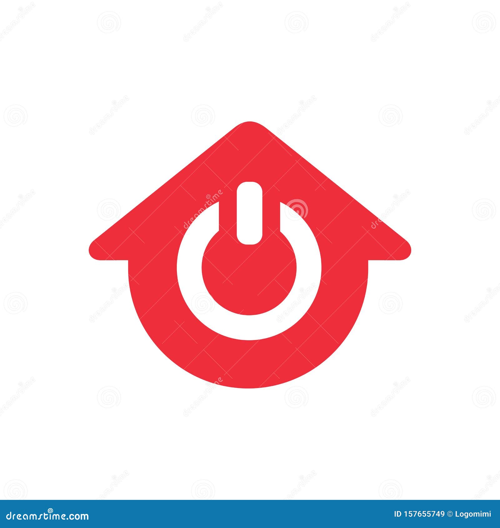 Power House Logo Design, Home and Power on Icon - Vector Stock Vector ...