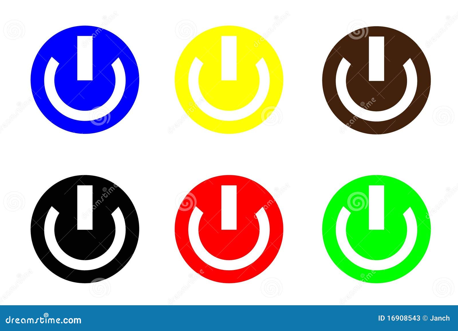 Power icon stock vector. Illustration of emerald, apple - 16908543