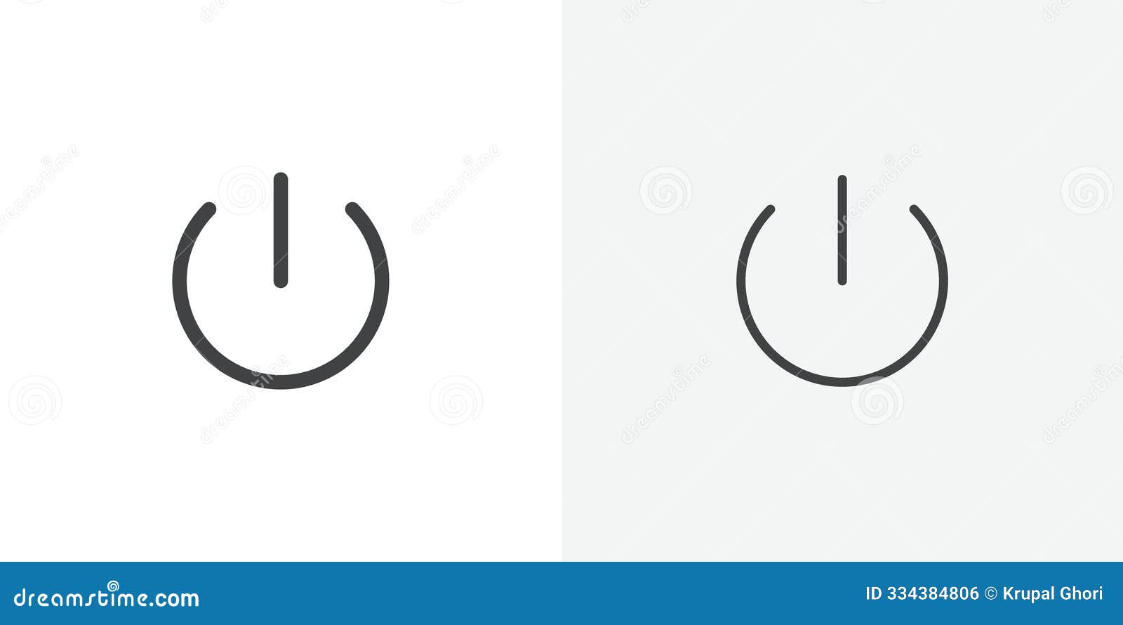 Power Icon Flat and Simple Set Design Stock Vector - Illustration of ...