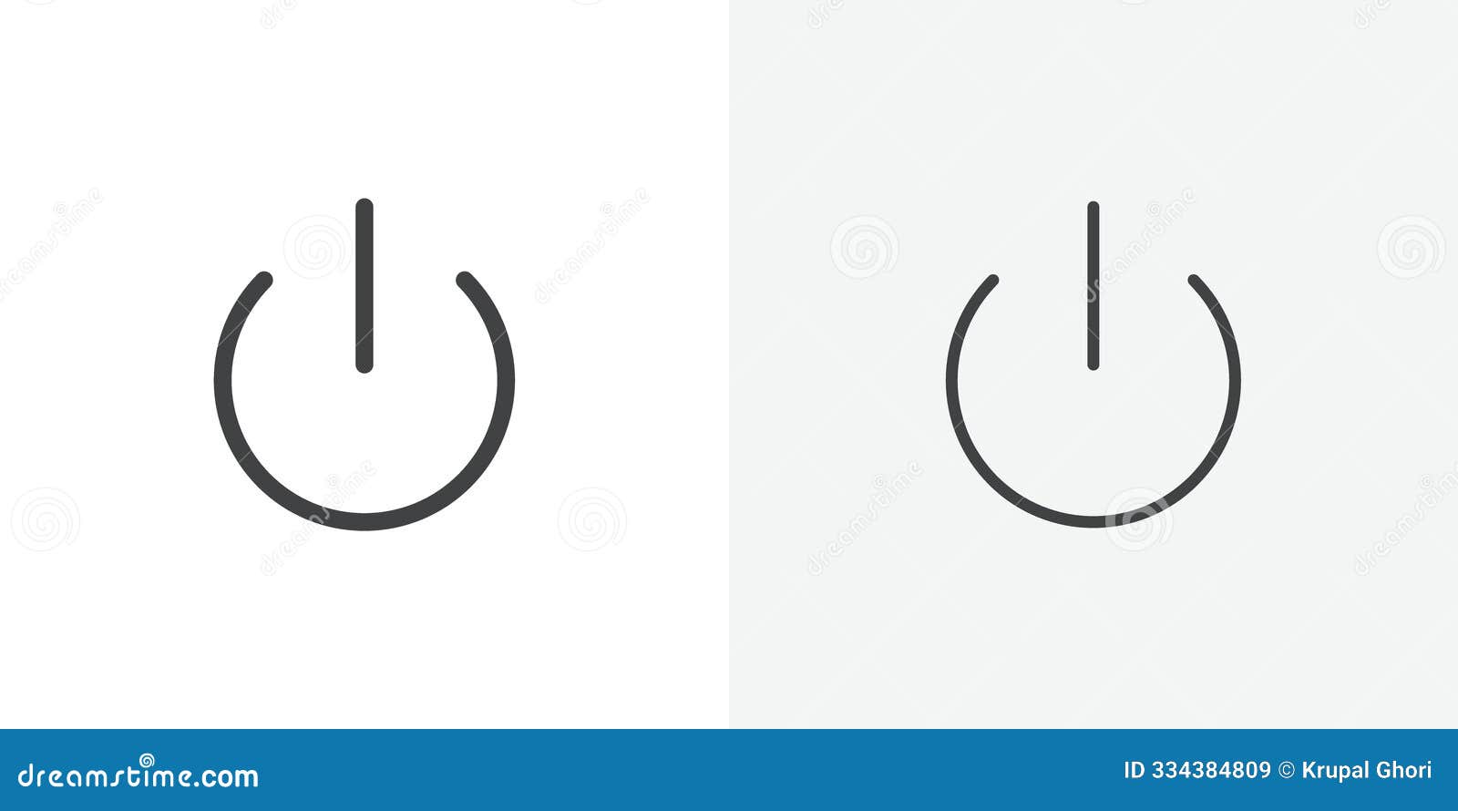 Power Icon Flat and Simple Set Design Stock Vector - Illustration of ...