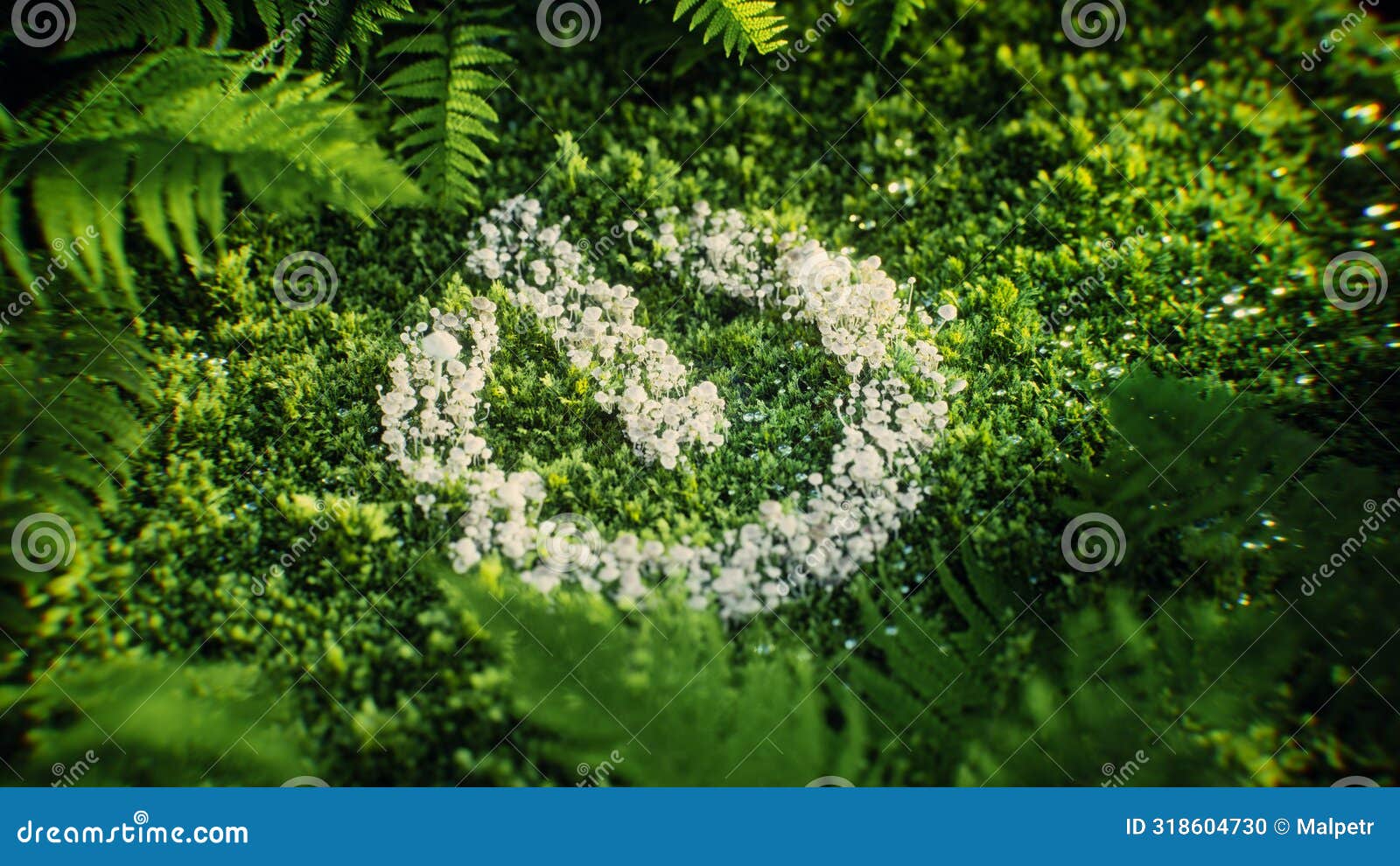 Power on Icon Made of Small White Sponges, As a Metaphor for ...