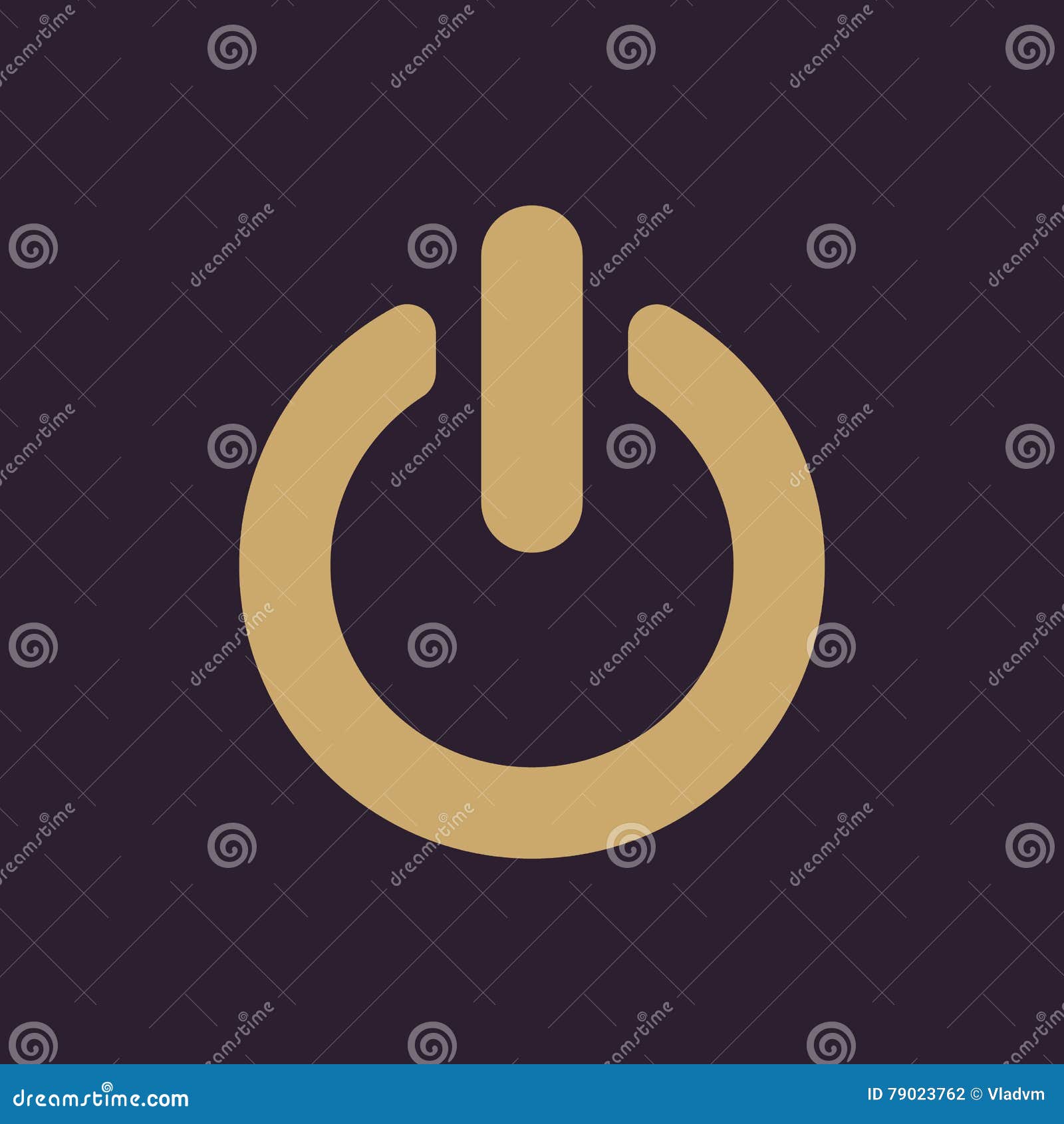 The Power Icon. Power Symbol Stock Illustration - Illustration of ...