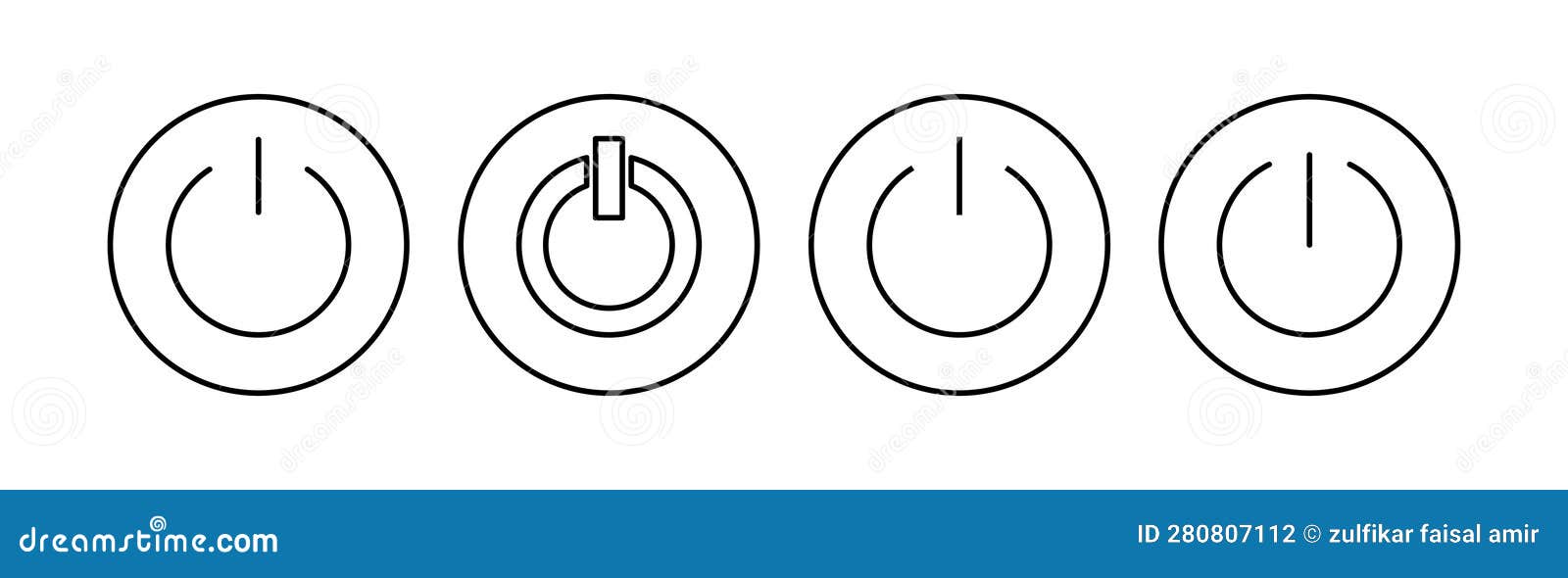 Power Icon . Power Switch Icon. Electric Power Stock Vector ...