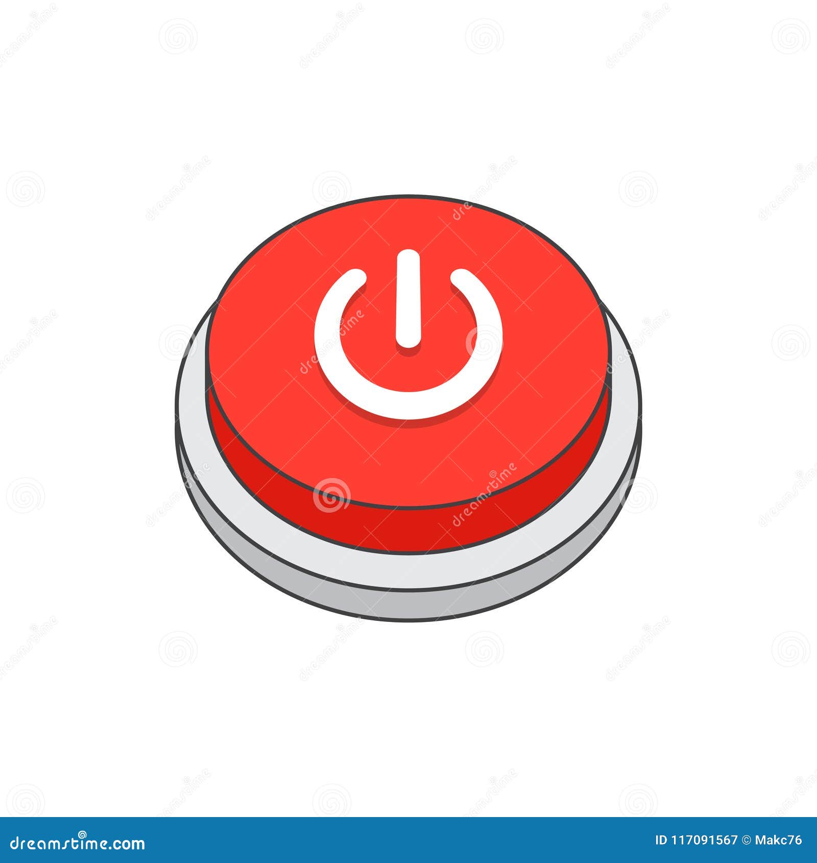Power icon ,shutdown stock vector. Illustration of abstract - 117091567
