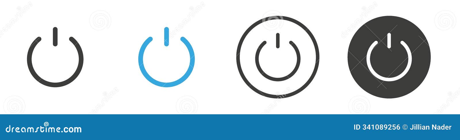Power Icon Simple Outline Vector Logo Stock Illustration - Illustration ...