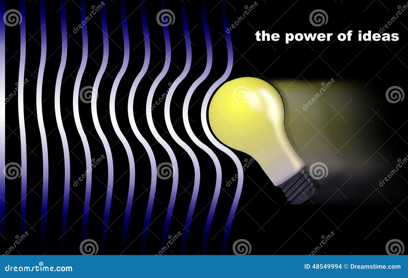 The power of ideas stock illustration. Illustration of bulb - 48549994