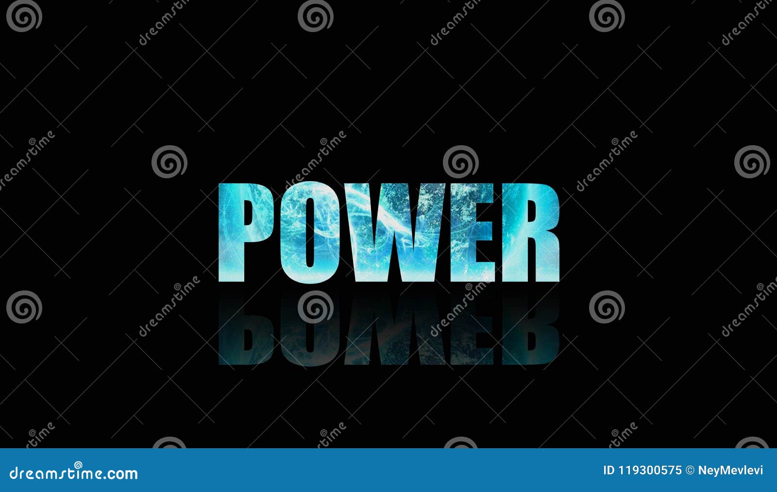 Power Illustration Background with Black Isolated Stock Vector ...