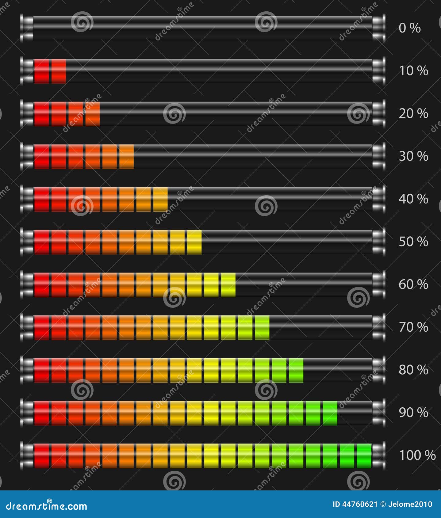 Power indicator stock vector. Illustration of dark, cell - 44760621