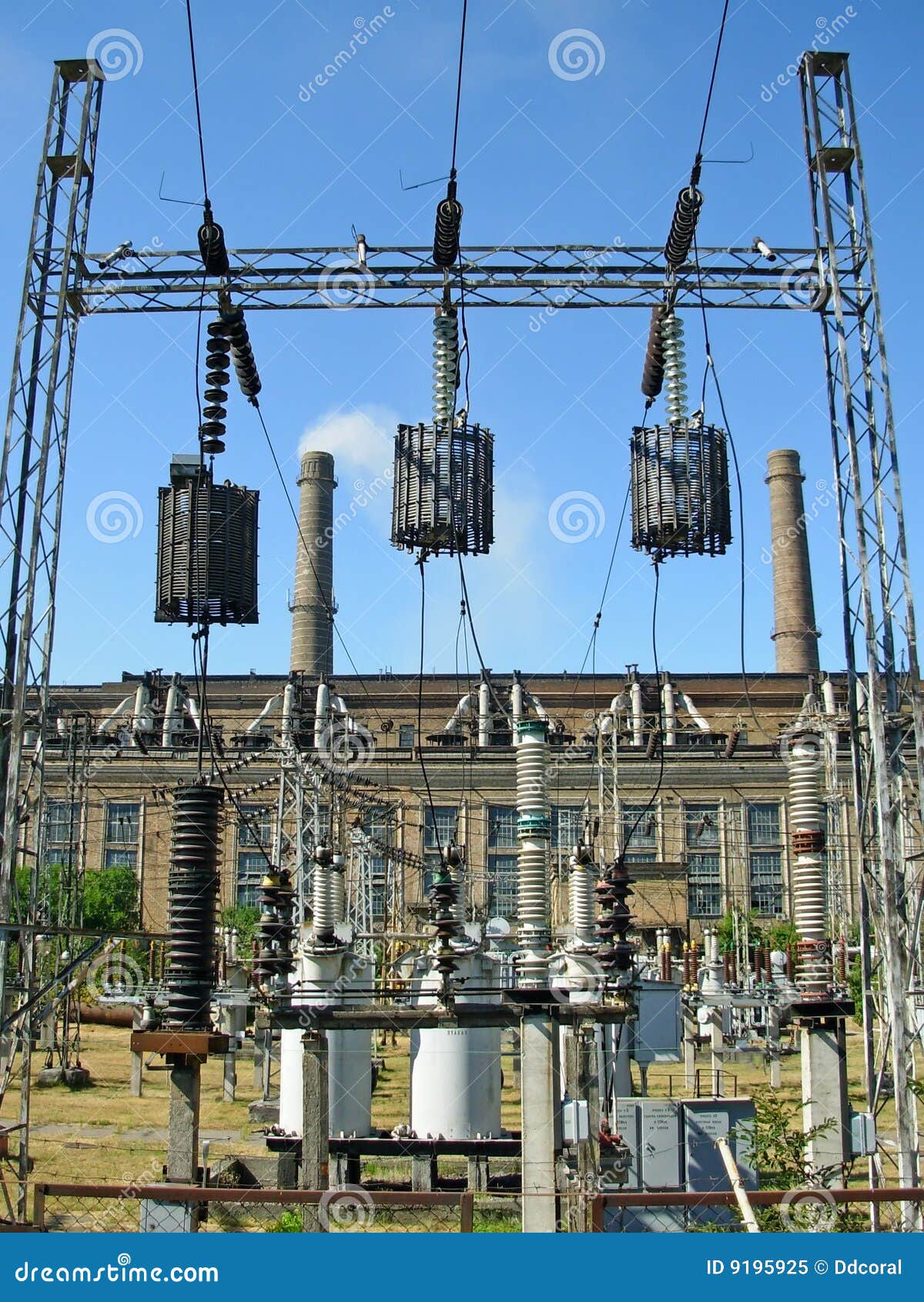 Power installation stock image. Image of cabling, high - 9195925