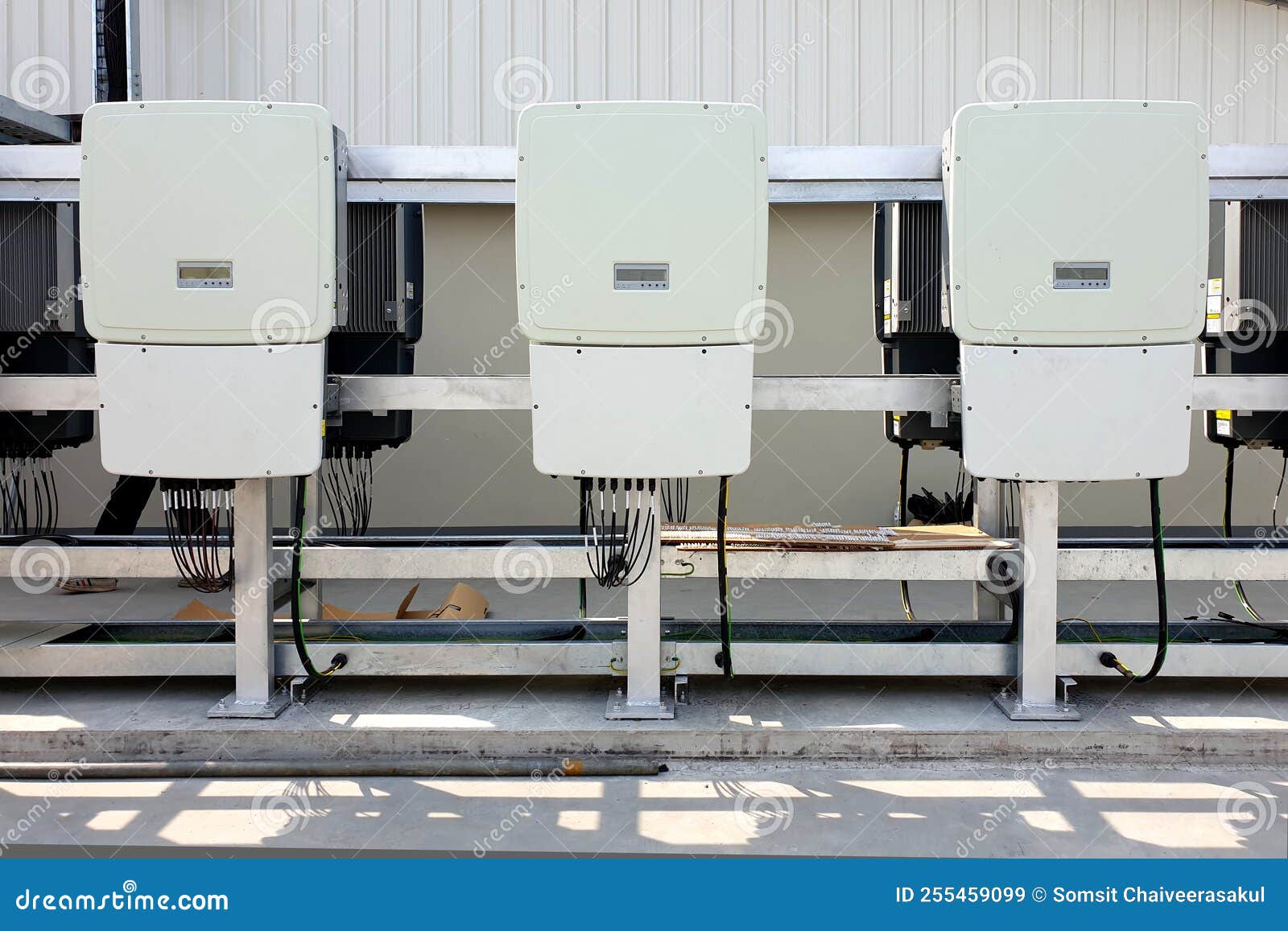 Solar PV Rooftop System Mountain Background Royalty-Free Stock Photo ...