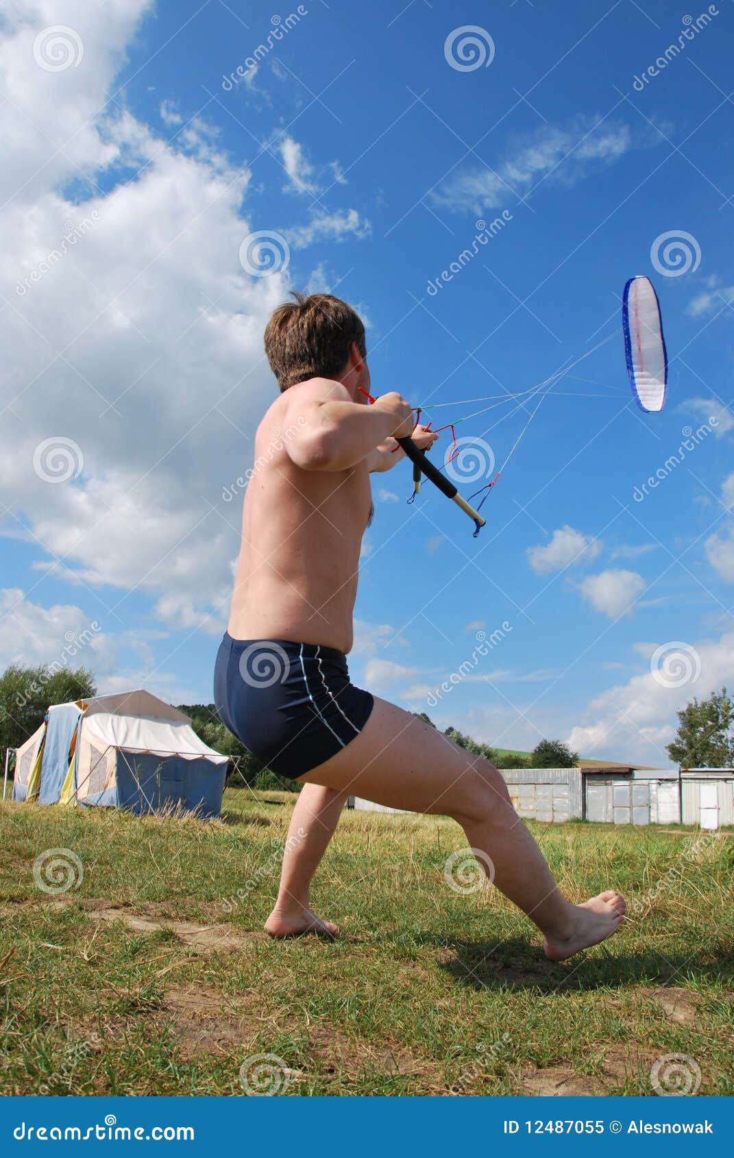 Power kiting stock image. Image of adult, casual, safety - 12487055