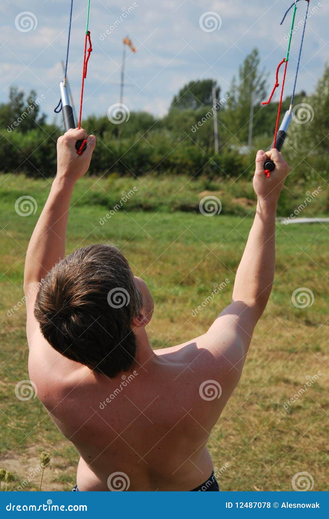 Power kiting stock photo. Image of adrenaline, power - 12487078