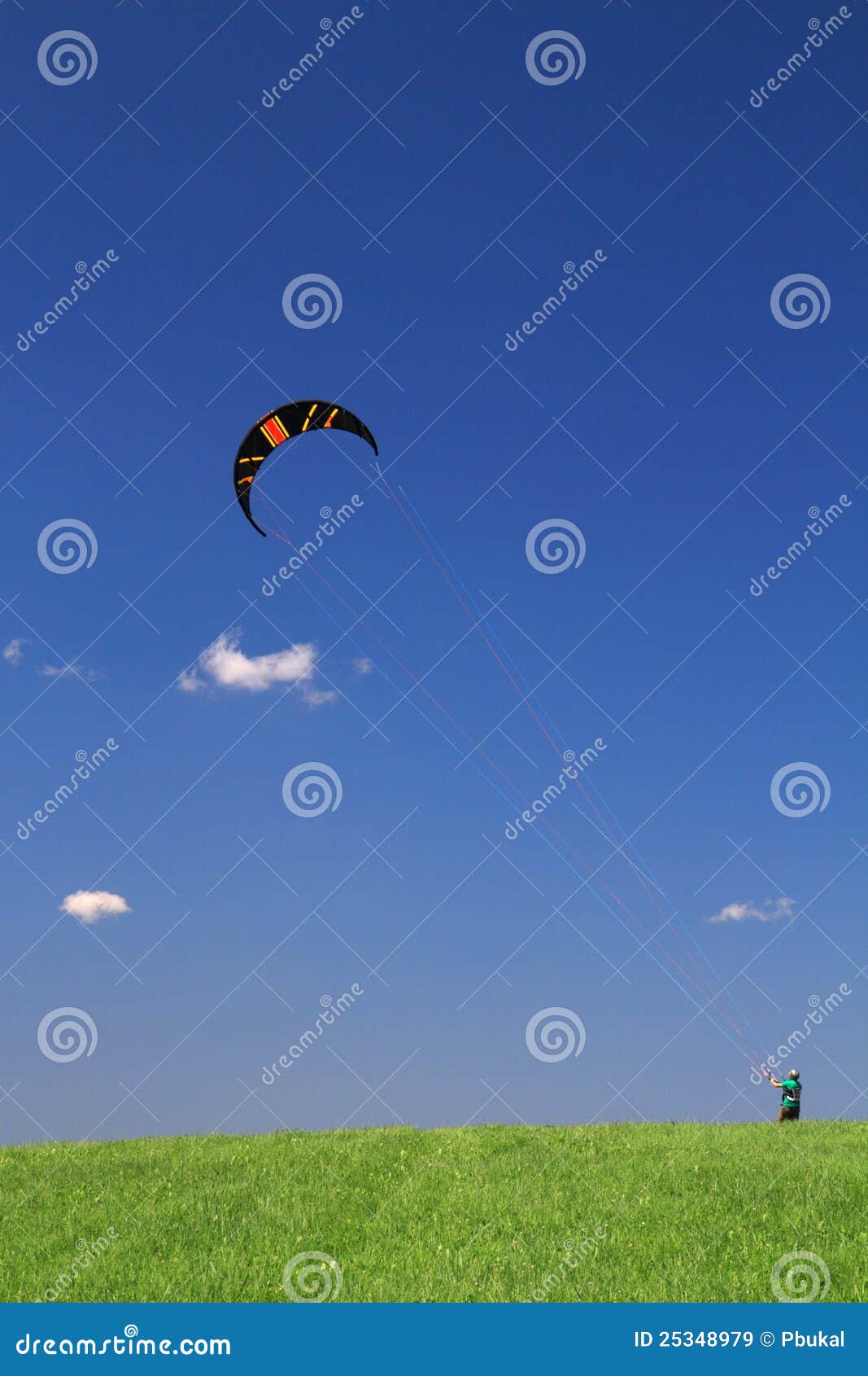 Power kiting stock image. Image of kiting, athletic, boarding - 25348979