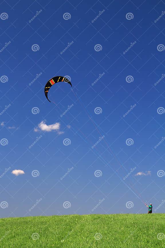 Power kiting stock image. Image of kiting, athletic, boarding - 25348979