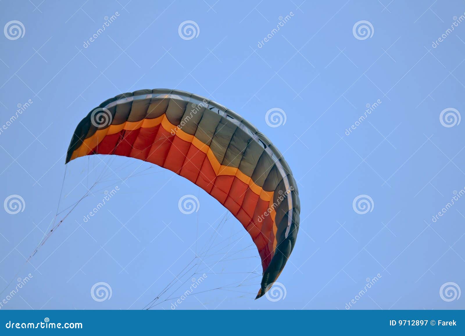 Power kiting stock image. Image of leisure, boarding, airborne - 9712897