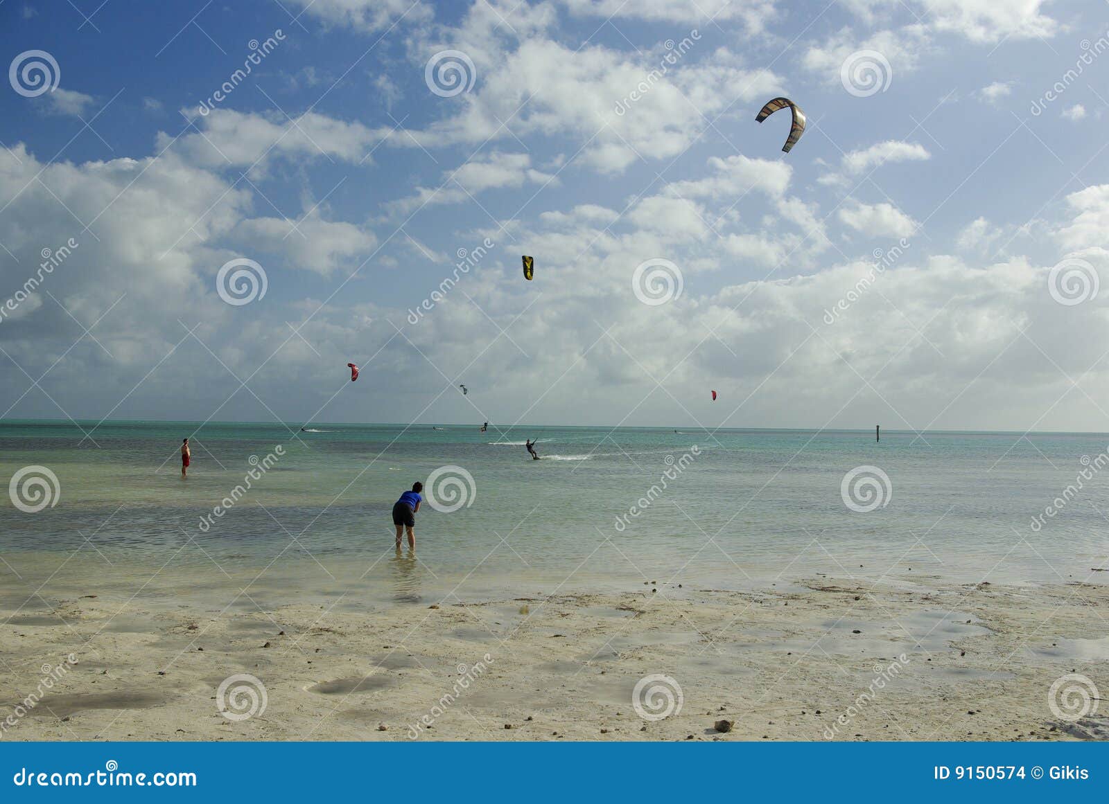 Power kiting beach stock photo. Image of entertainment - 9150574