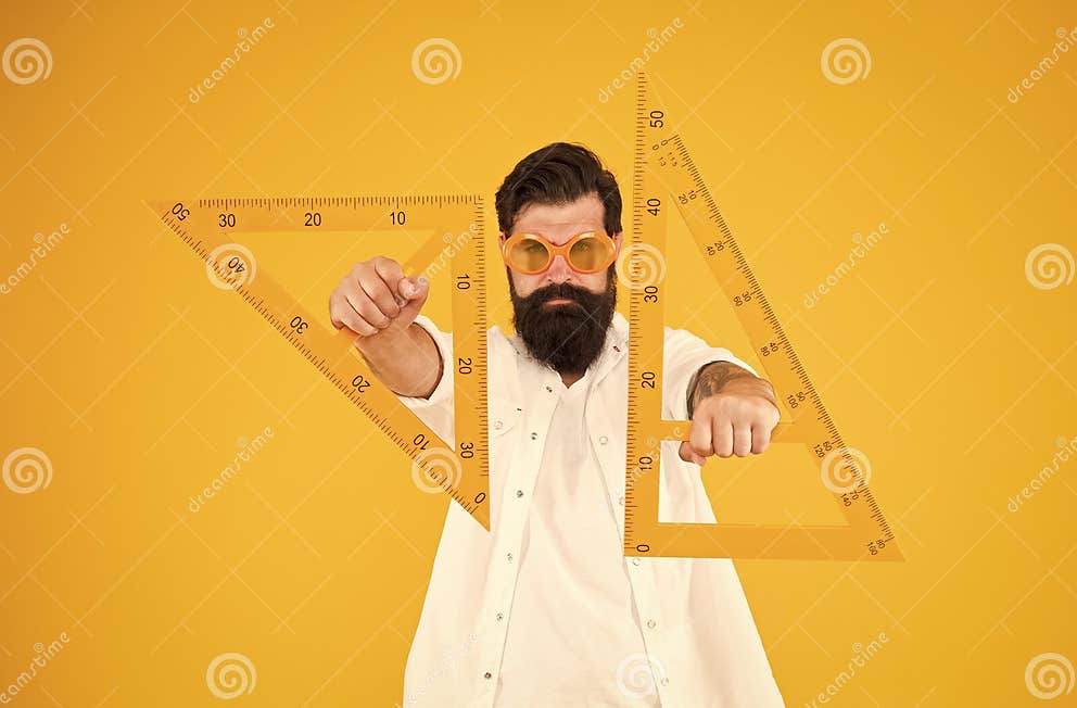 Power Knowledge. Bearded Nerd Triangle. Smart Student. Geometry Teacher ...