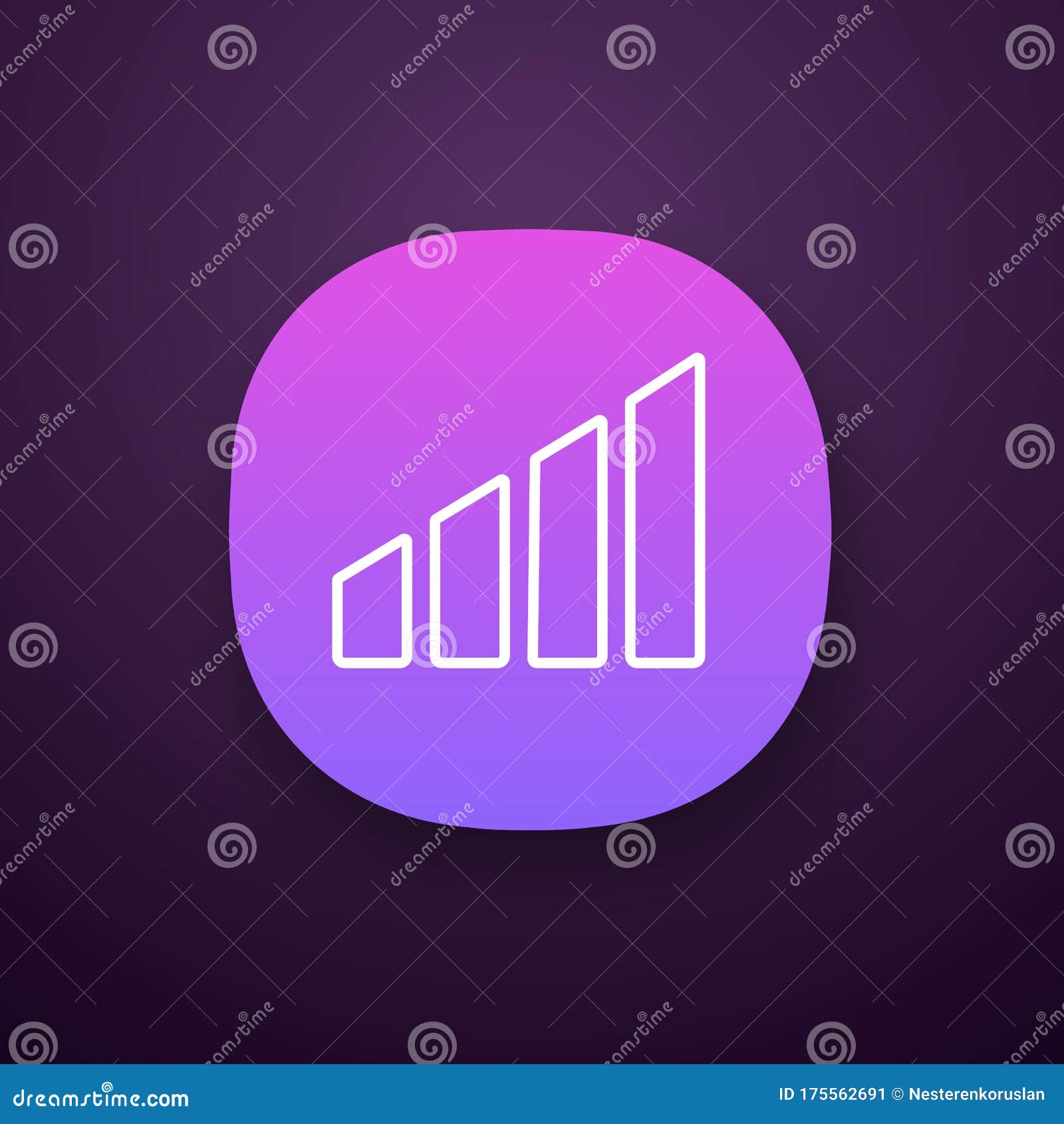 Power level app icon stock vector. Illustration of click - 175562691