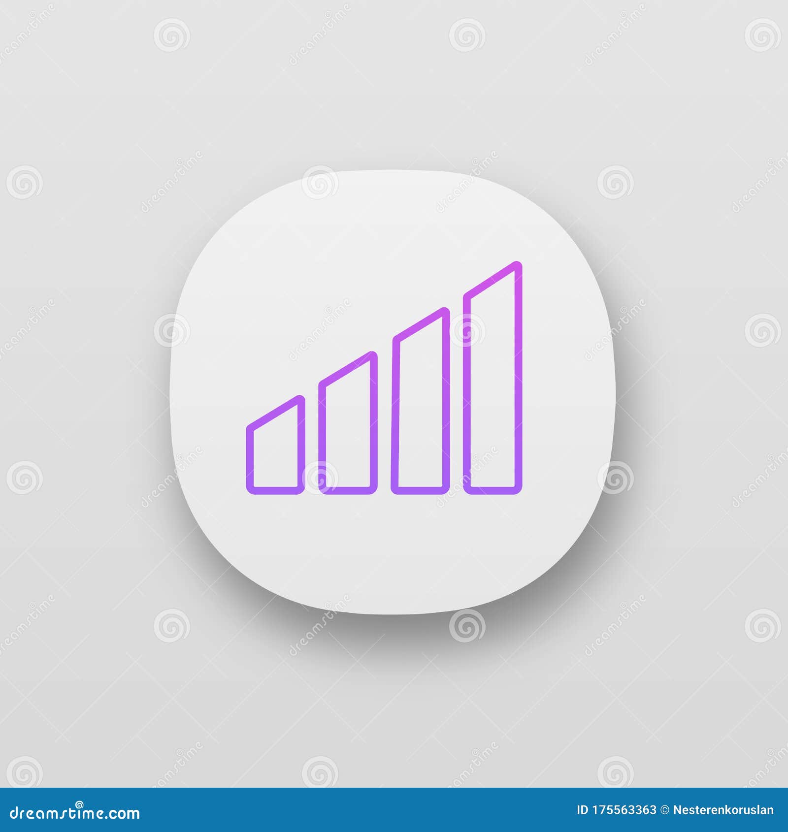 Power level app icon stock vector. Illustration of channel - 175563363