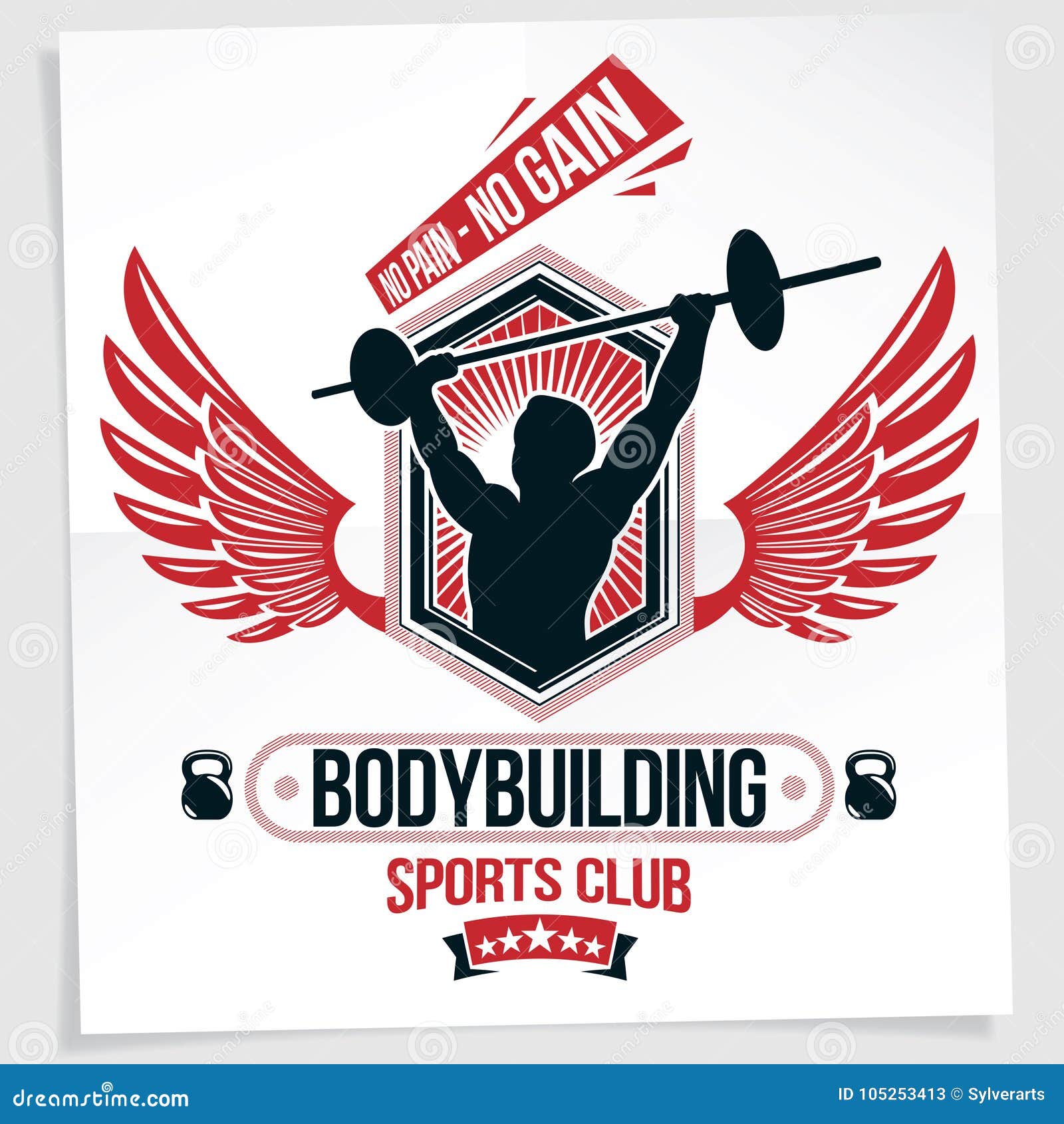 Power Lifting Competition Poster Created with Vector Illustration of ...