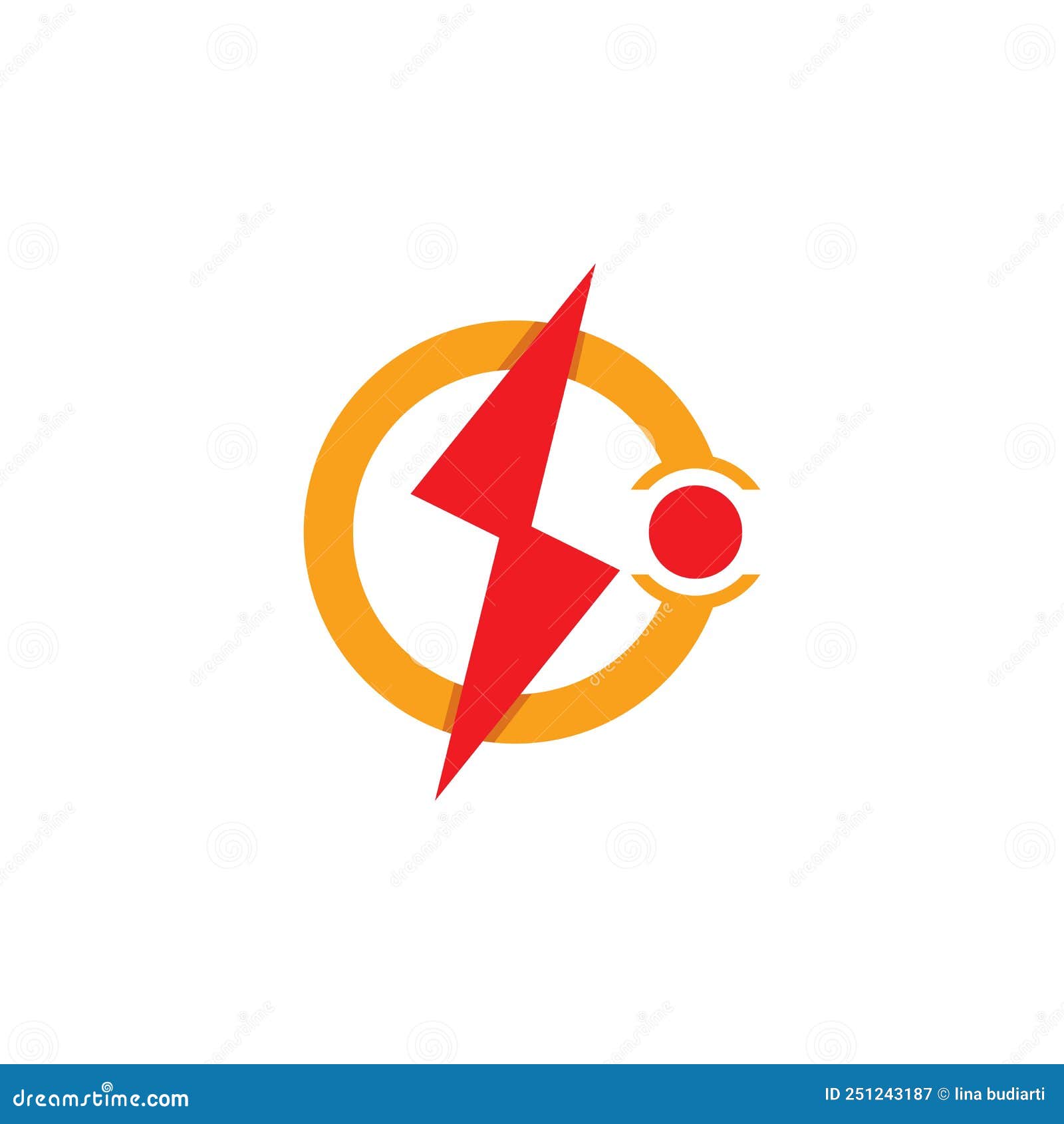 Power lightning logo stock vector. Illustration of graphic - 251243187