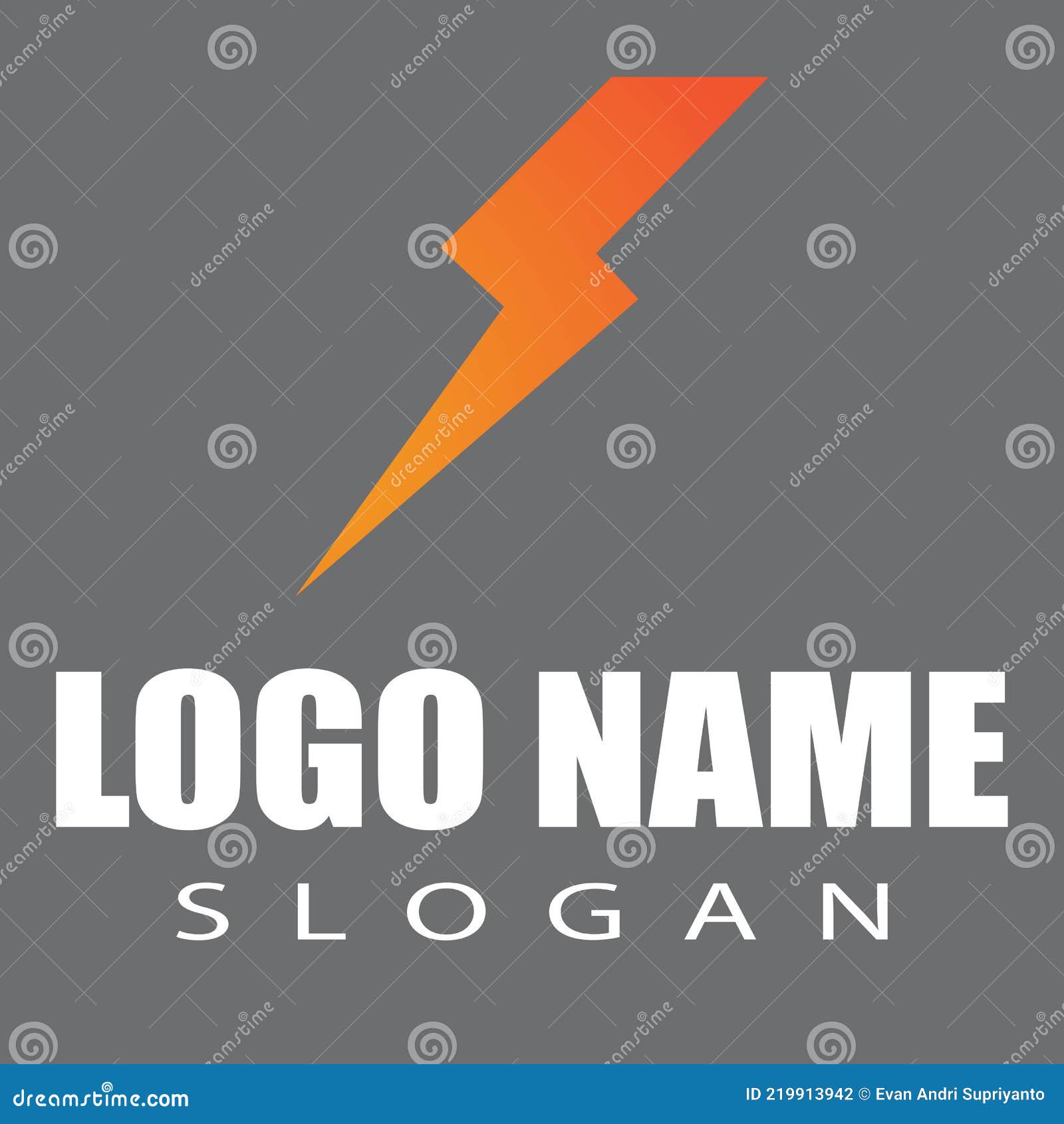 Power Lightning Logo Vector Design Stock Vector - Illustration of ...