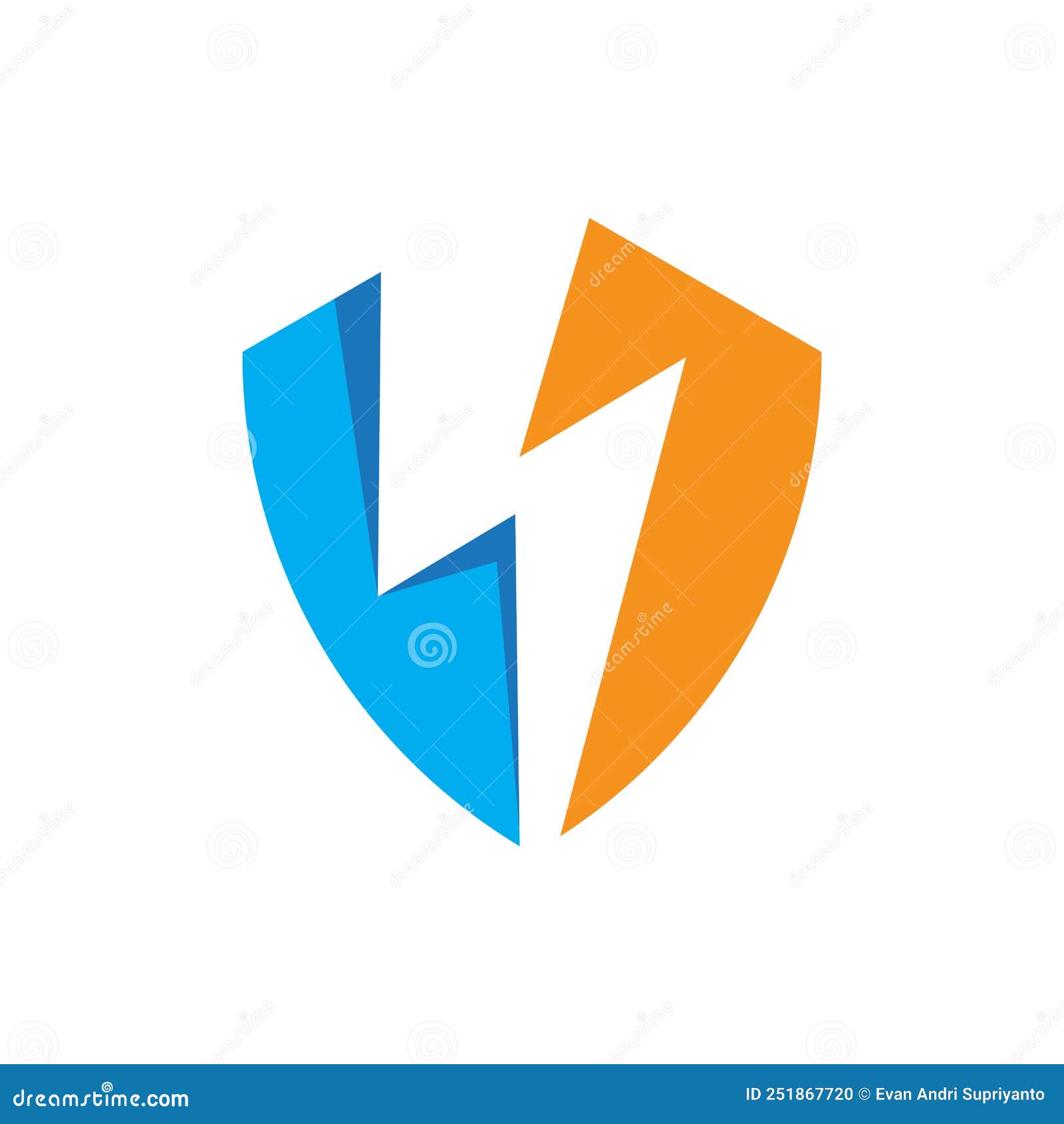 Power Lightning Logo Vector Design Stock Vector - Illustration of ...