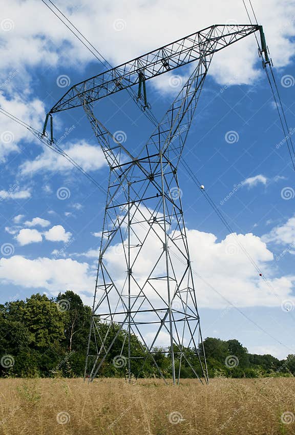 Power line stock image. Image of high, structure, powerline - 15486243