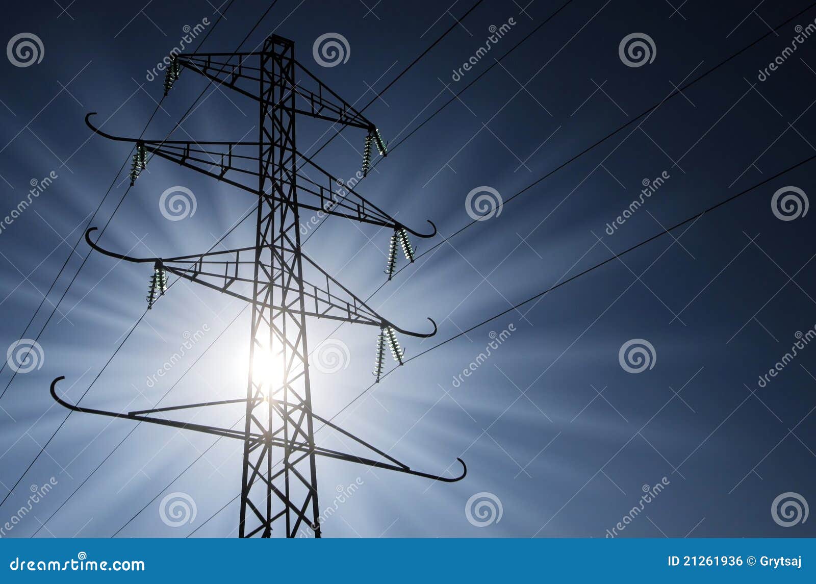 Power line stock photo. Image of industrial, energies - 21261936