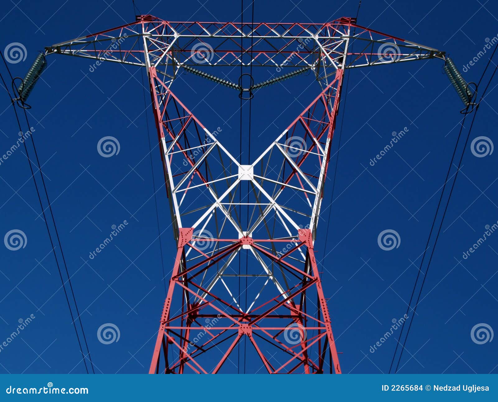 Power line stock photo. Image of stream, feeder, hill - 2265684