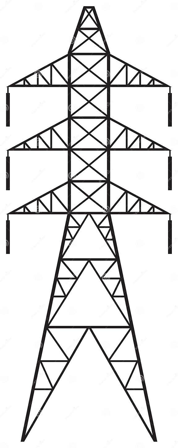 Power line stock vector. Illustration of distribution - 23802569