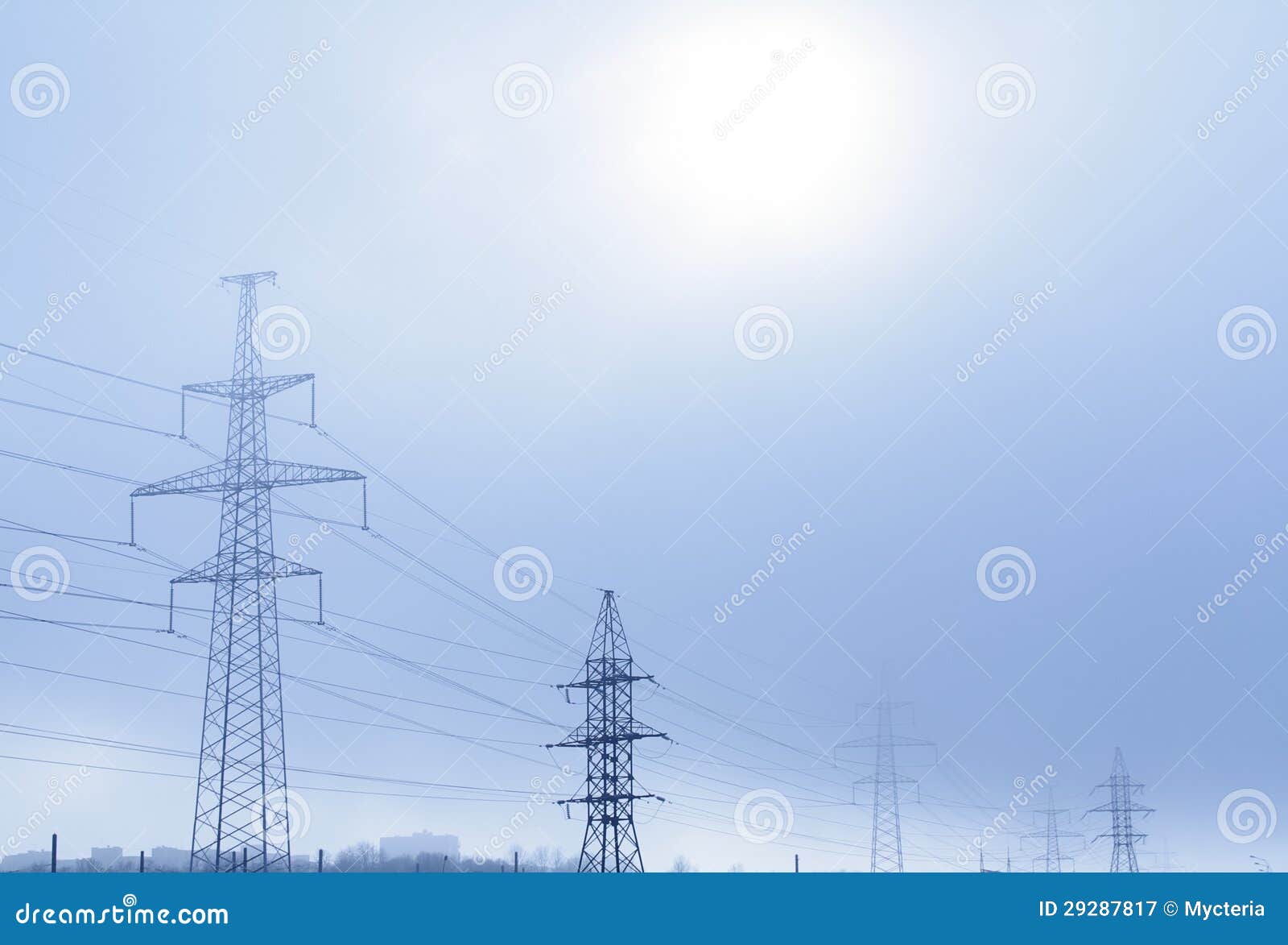 Power Line stock image. Image of structure, metal, industrial - 29287817