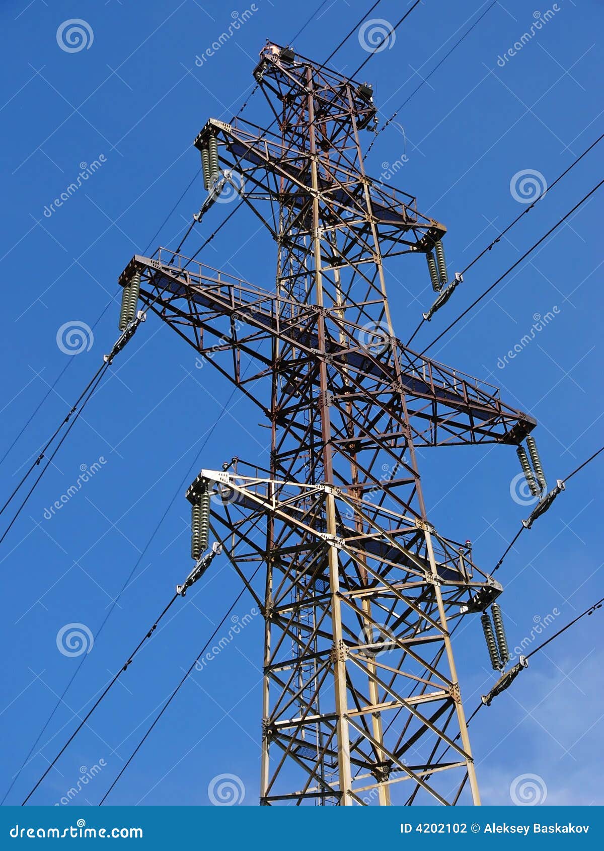 Power line stock photo. Image of tall, voltage, line, power - 4202102