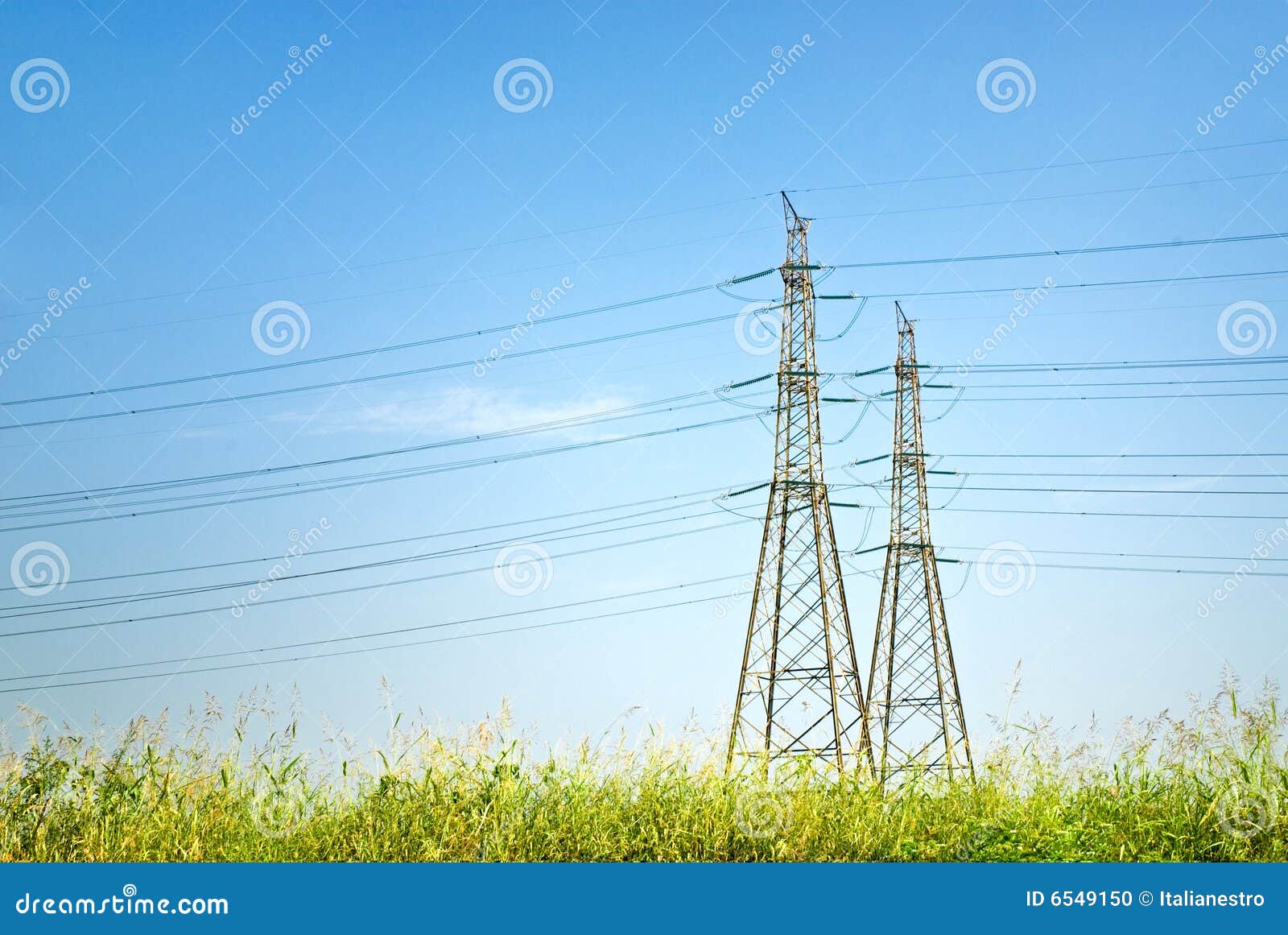 Power line stock photo. Image of pylon, charge, energy - 6549150
