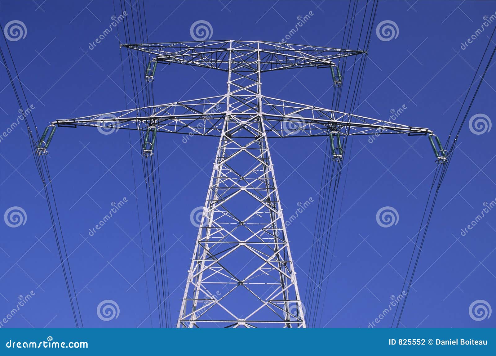 Power line stock photo. Image of insulator, electricity - 825552